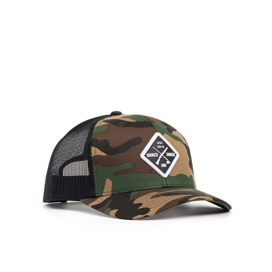 Shotgun & Fly Rod Patch Hat – Hooked & Tagged, Inc.