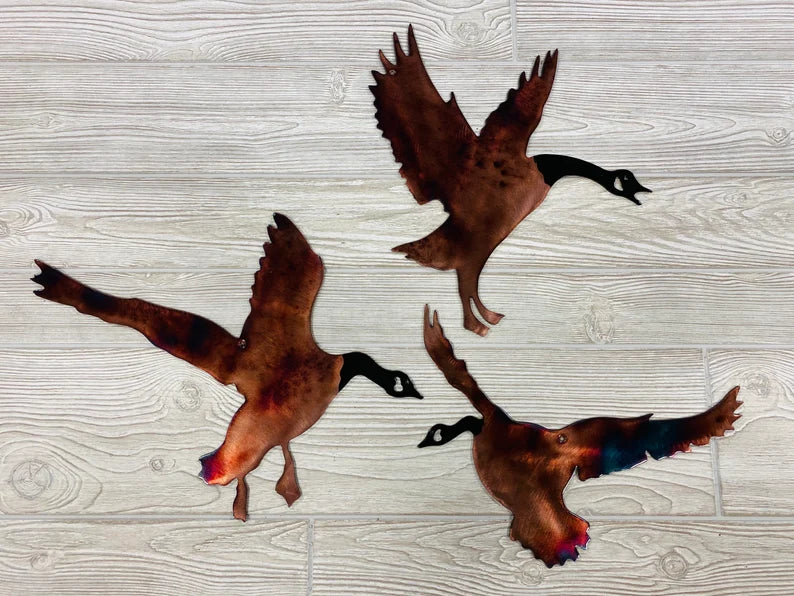 Metal Art 3 Goose Set – Hooked & Tagged, Inc.